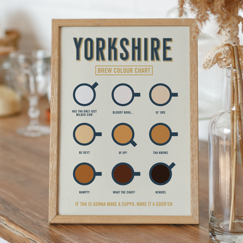 Yorkshire Brew Colour Chart - Print – TheYorkshirePrintCompany