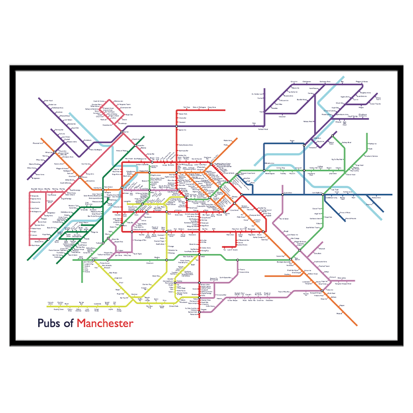 Pubs of Manchester - Print – TheYorkshirePrintCompany
